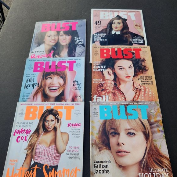 BUST Magazine | Other | Bust Magazine 25 Lot Of 6 Gillian Jacobs Jenny ...